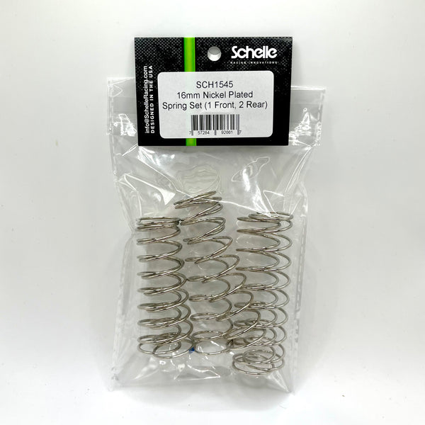 16mm Schelle Nickel Plated Spring Set, 3 pr. – Schelle Racing