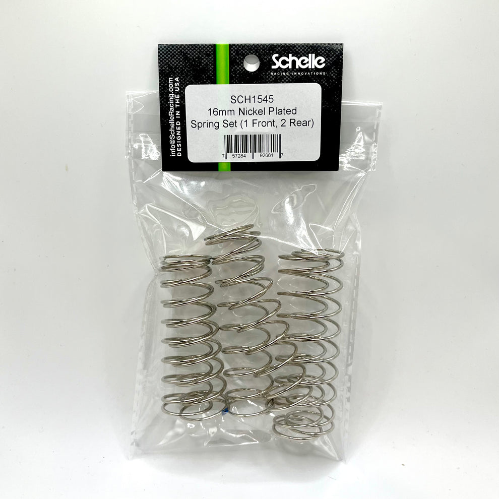 16mm Schelle Nickel Plated Spring Set, 3 pr. – Schelle Racing
